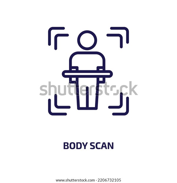 Body Scan Icon Artificial Intellegence Future Stock Vector (Royalty ...