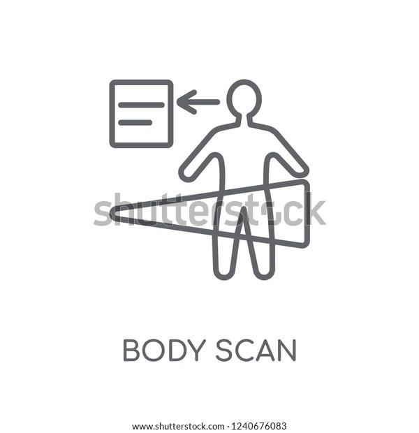 Body Scan Linear Icon Modern Outline Stock Vector (Royalty Free ...