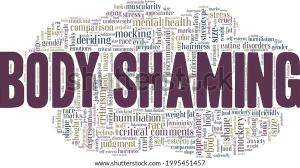 Body Shaming Vector Illustration Word Cloud Stock Vector (Royalty Free ...