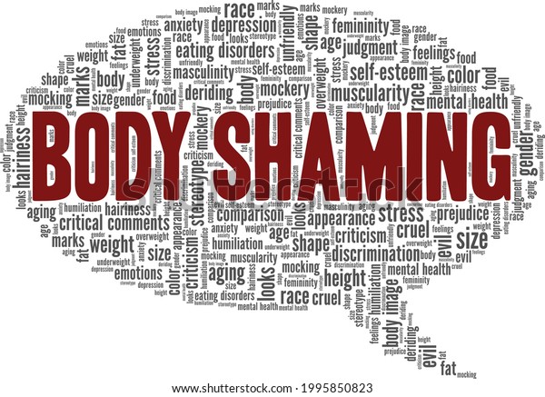 Body Shaming Vector Illustration Word Cloud Stock Vector (Royalty Free ...
