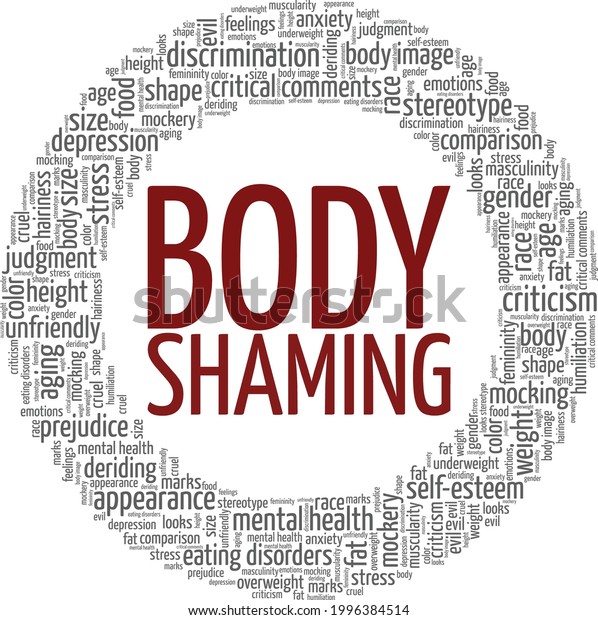 Body Shaming Vector Illustration Word Cloud Stock Vector (Royalty Free ...