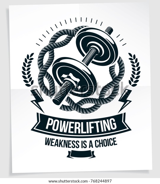 Bodybuilding Championship Vector Advertising Leaflet Composed 库存矢量图（免版税 ...