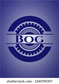 Bog Badge Denim Texture Stock Vector (Royalty Free) 1344709397 ...