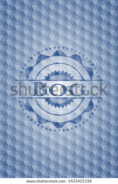 Bog Blue Polygonal Emblem Vector Illustration Stock Vector (Royalty ...