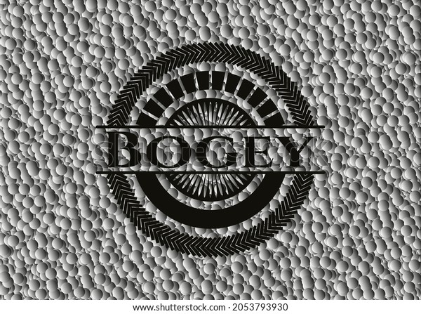 Bogey Black Badge Grey Bubbles Background Stock Vector (Royalty Free ...