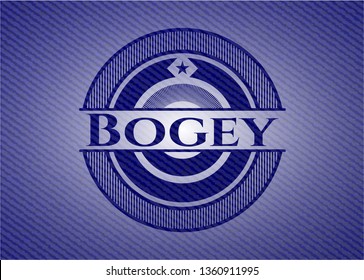Bogey Emblem Denim Texture Stock Vector (Royalty Free) 1360911995 ...
