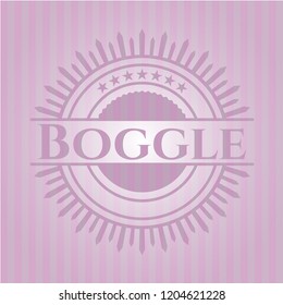 Boggle Badge Pink Background Stock Vector (Royalty Free) 1204621228 ...