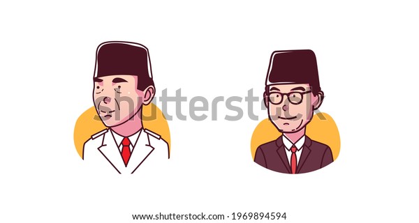 Bogor Indonesia May 07 2021 Cartoon: vector de stock (libre de regalías ...