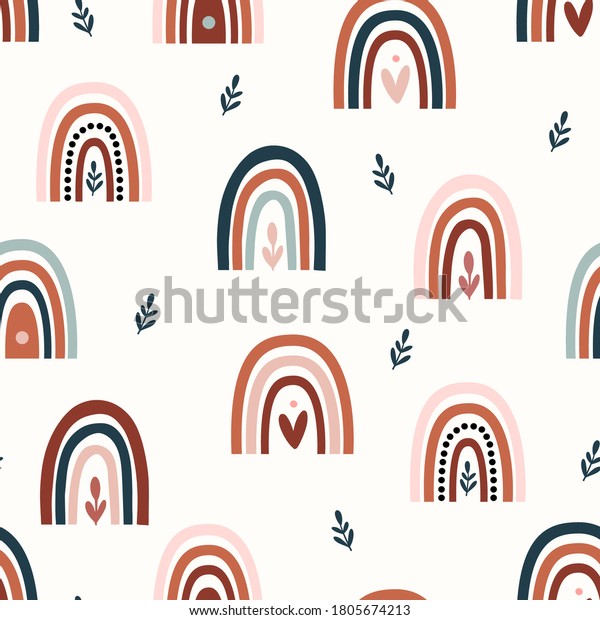 Bohemian Modern Boho Chic Seamless Pattern Stock Vector (Royalty Free ...
