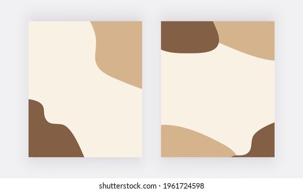 Boho Abstract Freehand Shapes Design Backgrounds Stock Vector (Royalty ...