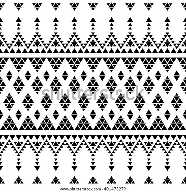 Boho Style Seamless Pattern Ethnic Aztec Stock Vector (Royalty Free ...