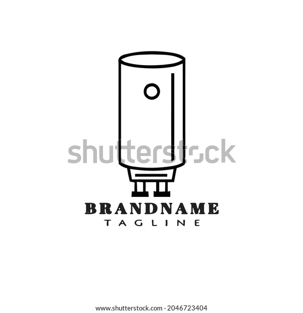Boiler Logo Cartoon Icon Design Black Stock Vector (Royalty Free ...