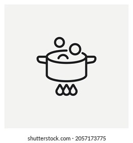 Boiling Pot Icon Sign Vector Stock Vector (Royalty Free) 2057173775 ...
