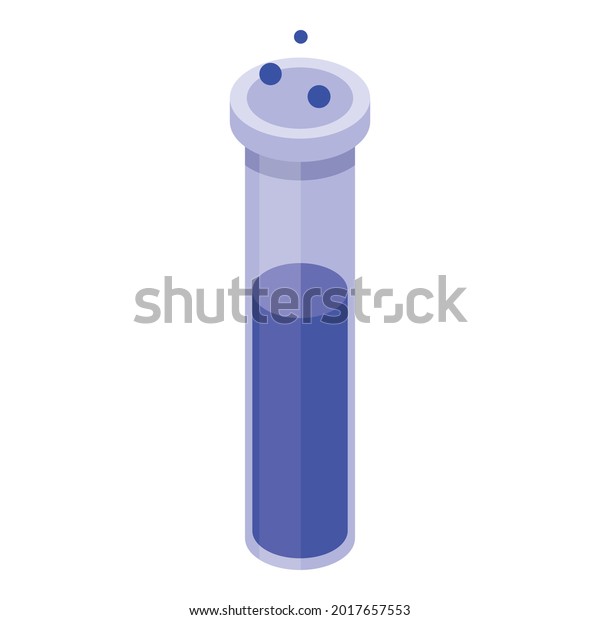 Boiling Test Tube Icon Isometric Boiling Stock Vector (Royalty Free ...