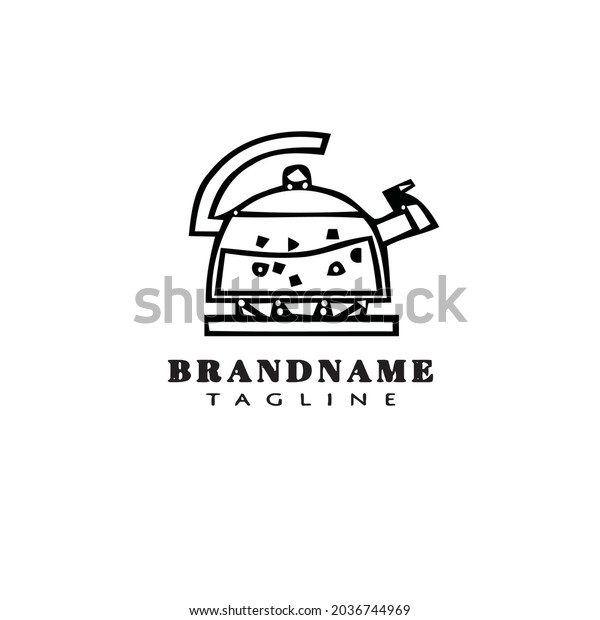 Boiling Water Cartoon Logo Icon Cute Stock Vector (Royalty Free ...