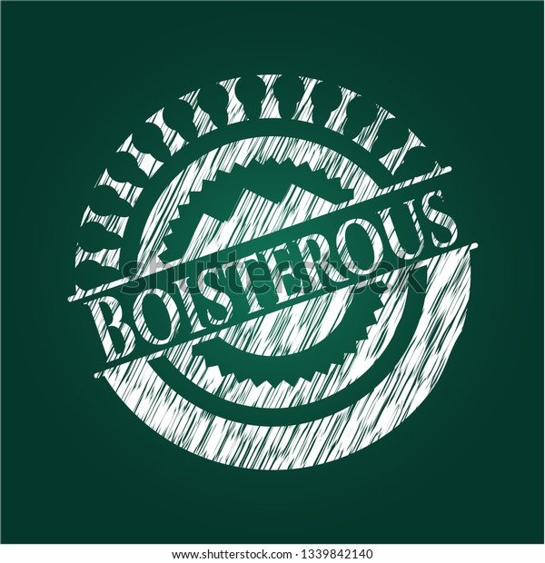 Boisterous Chalk Emblem Stock Vector (Royalty Free) 1339842140 ...