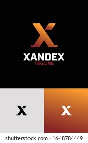 Bold Abstract Letter X Logo Design Stock Vector (Royalty Free ...