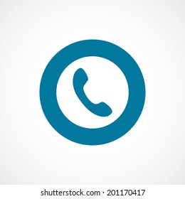 Bold Blue Border Circle Phone Icon 스톡 벡터(로열티 프리) 201170417 | Shutterstock