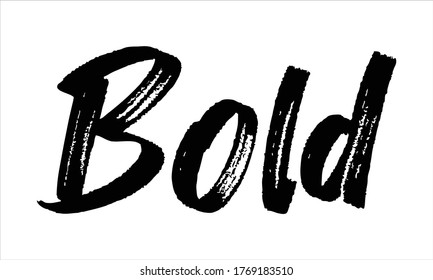 Bold Brush Hand Drawn Writing Typographic Stock Vector (Royalty Free ...