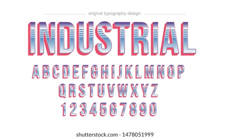 Bold Chrome Typography Artistic Font Stock Vector (Royalty Free ...