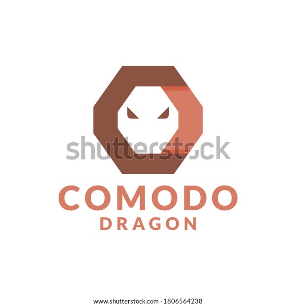 Bold Geometric Comodo Dragon Logo Company Stock Vector (Royalty Free ...