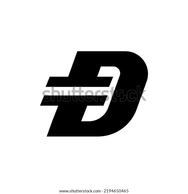 Bold Letter D Icon Logo Design Stock Vector (Royalty Free) 2194650465 ...