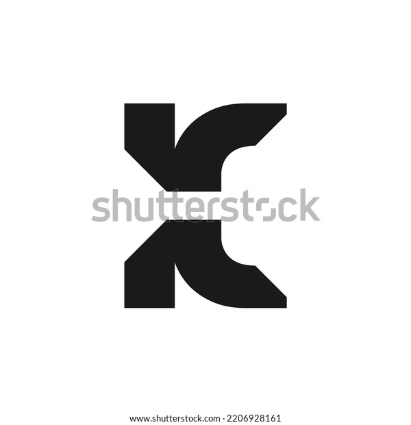 Bold Letter K Iconic Sign Mark Stock Vector (Royalty Free) 2206928161 ...