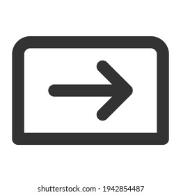 Bold Sent Icon On White Background Stock Vector (Royalty Free ...