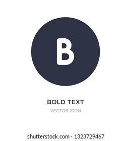 Bold Text Icon On White Background Stock Vector (Royalty Free ...