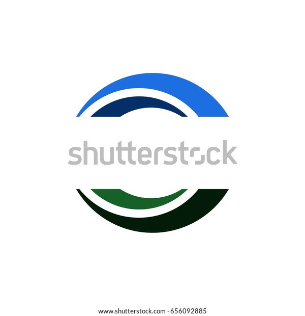 Bold Two Half Circle Stock Vector (Royalty Free) 656092885 | Shutterstock