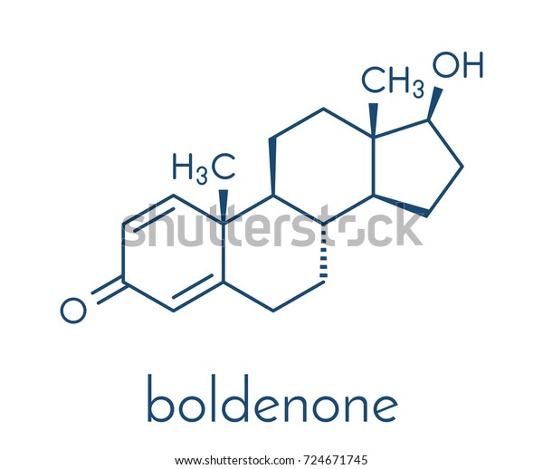 Boldenone Anabolic Steroid Chemical Structure Skeletal Stock Vector ...