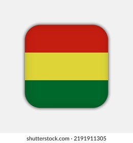 Bolivia Flag Official Colors Vector Illustration Stock Vector (Royalty ...