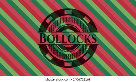 Bollocks Christmas Colors Emblem Vector Illustration Stock Vector ...