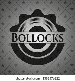 Bollocks Realistic Black Emblem Vector Illustration Stock Vector ...