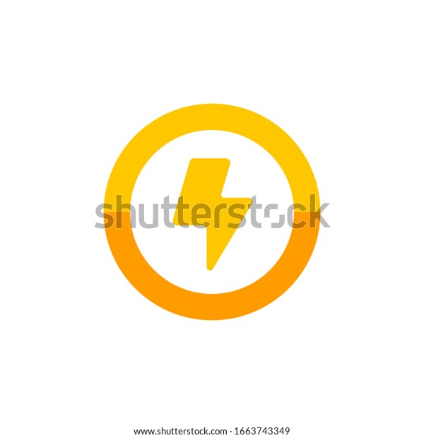 Bolt Lightning Electric Power Energy Symbol Stock Vector (Royalty Free ...