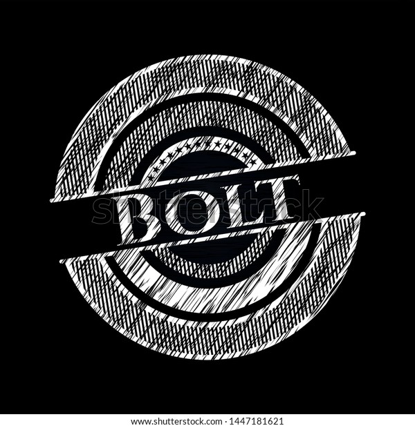 Bolt Written On Chalkboard Vector Illustration Stock Vector (Royalty ...