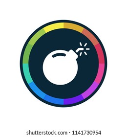 Bomb App Icon Stock Vector (Royalty Free) 1141730954 | Shutterstock
