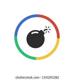 Bomb App Icon Stock Vector (Royalty Free) 1192291282 | Shutterstock