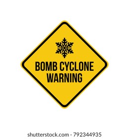 Bomb Cyclone Weather Warning Stock Vector (Royalty Free) 792344935 ...