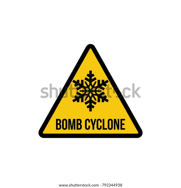 Bomb Cyclone Weather Warning Stock Vector (Royalty Free) 792344938 ...