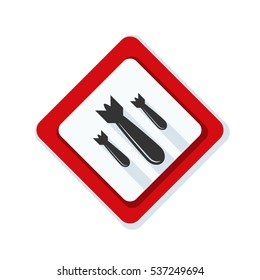 Bomb Danger Sign Stock Vector (Royalty Free) 537249694 | Shutterstock