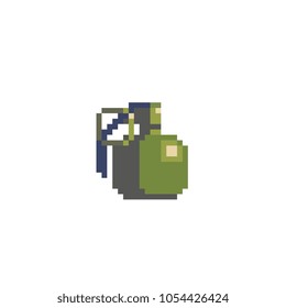 Bomb Grenade Pixel Art Style Icon Stock Vector (Royalty Free ...