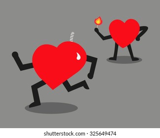 4,584 Red heart running Images, Stock Photos & Vectors | Shutterstock