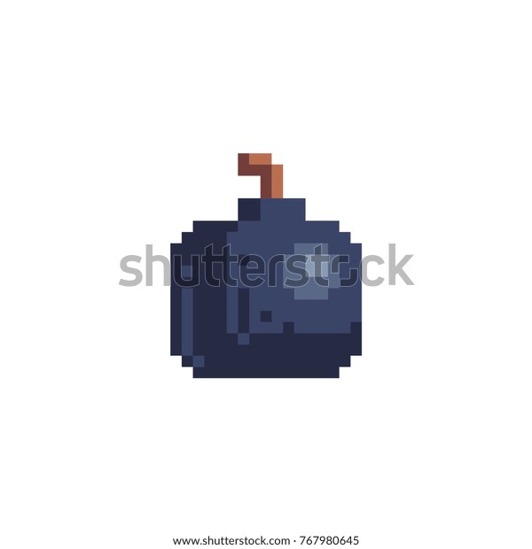 Bomb Icon Pixel Art Style Game Stock Vector (Royalty Free) 767980645 ...