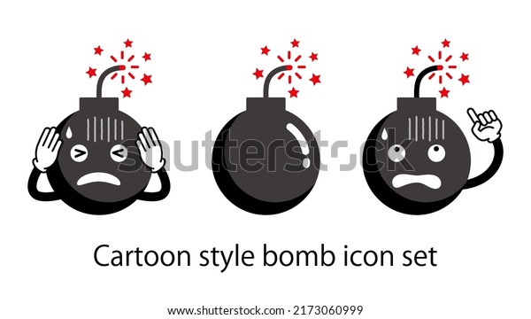 Bomb Icon Set That About Explode Stock Vector (Royalty Free) 2173060999 ...