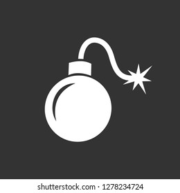 Bomb Icon Symbol Vector Stock Vector (Royalty Free) 1278234724 ...