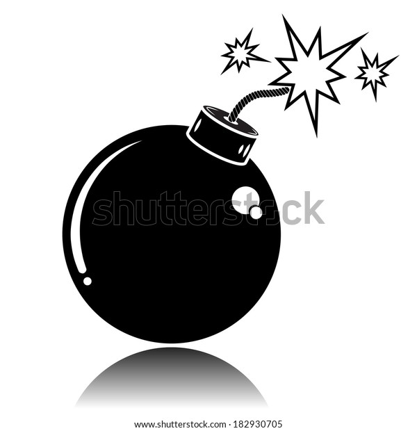 Bomb Icon Tnt Symbol Stock Vector (Royalty Free) 182930705