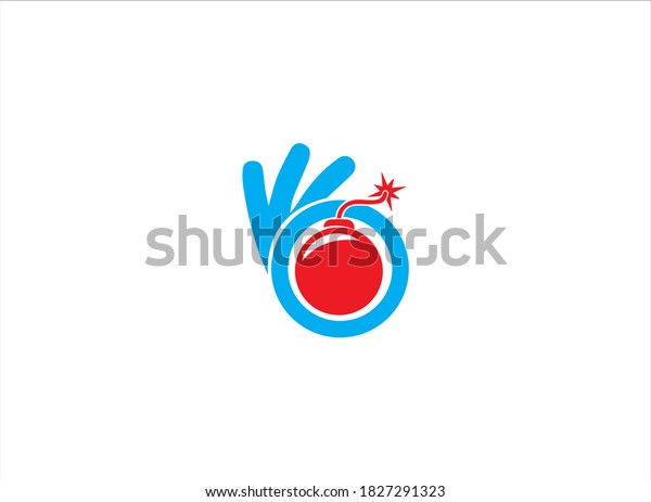 Bomb Logo Design Creative Minimal Stock Vector (Royalty Free ...