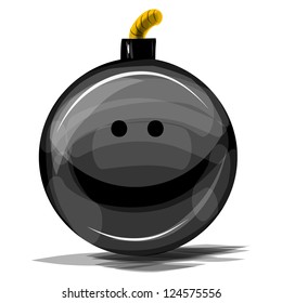 Bomb Smile Vector Illustration Stock Vector (Royalty Free) 124575556 ...