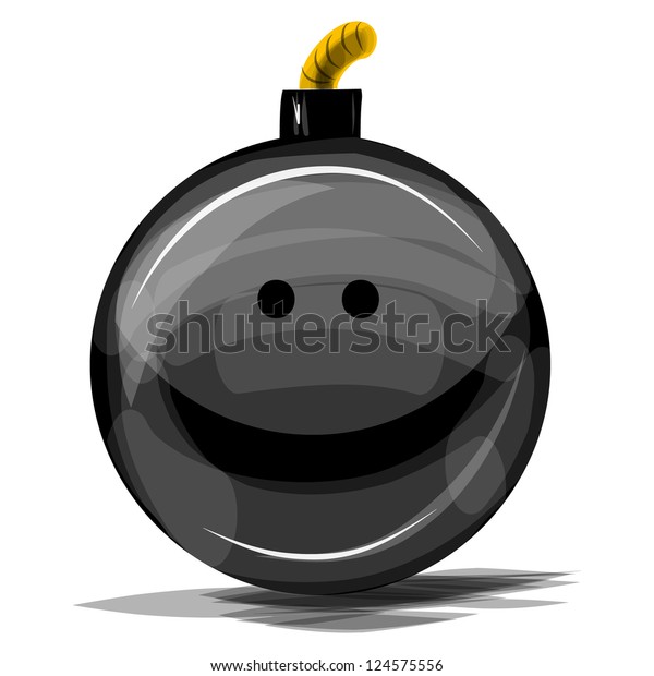 Bomb Smile Vector Illustration Stock Vector (Royalty Free) 124575556 ...